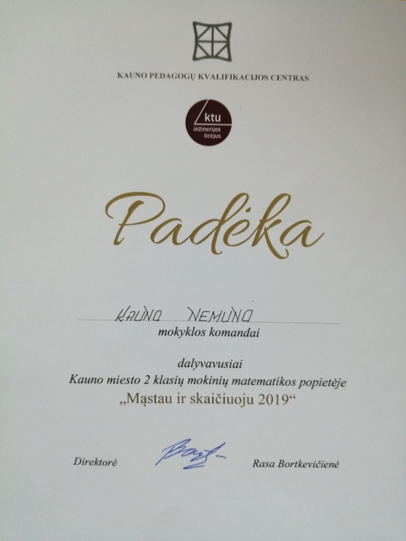 Kauno „Nemuno“ mokykla - Pasiekimai